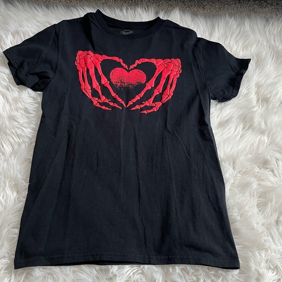 Hot Topic | Tops | Neon Riot Skeleton Hands Tshirt | Poshmark